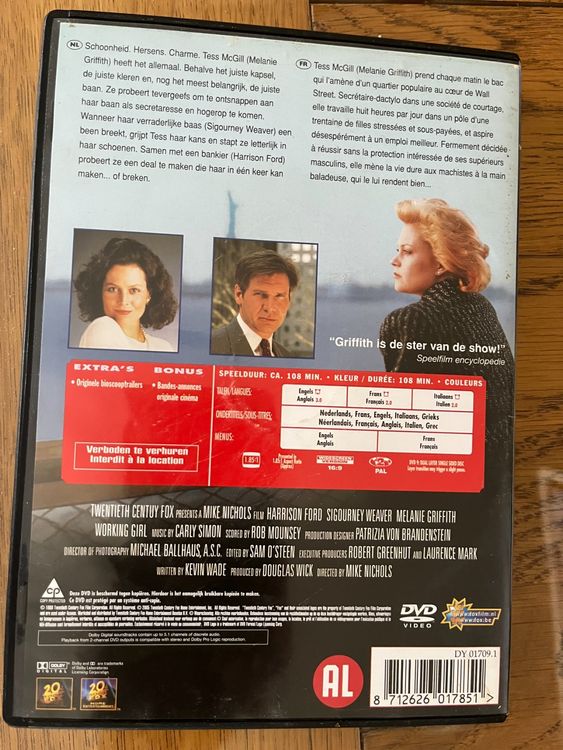 Working Girl (1988, DVD, H. Ford, M. Griffith, S. Weaver) | Kaufen auf Ricardo