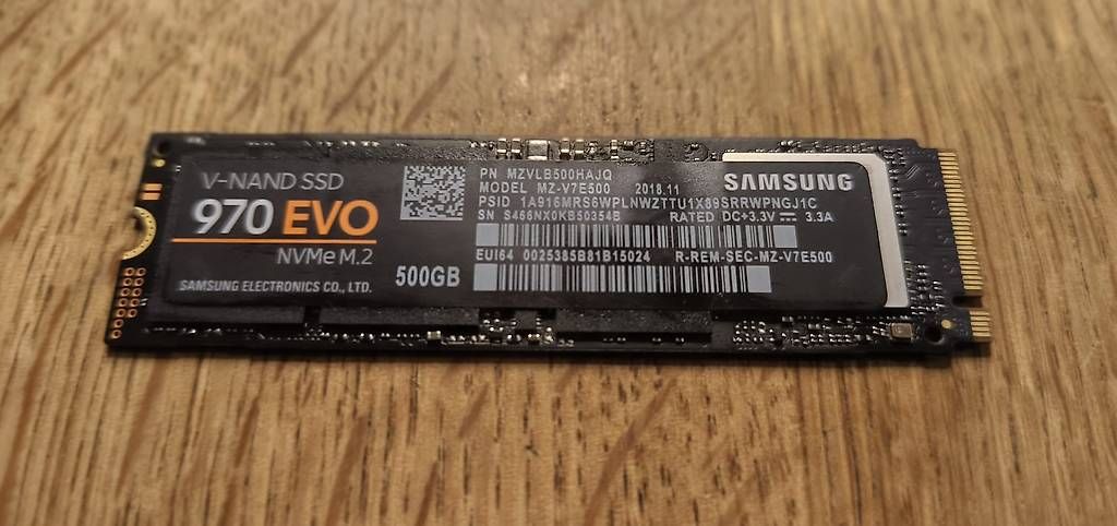 Samsung 970 EVO 500GB M.2 NVMe SSD extrem schnell (Gebraucht) in Sattel ...