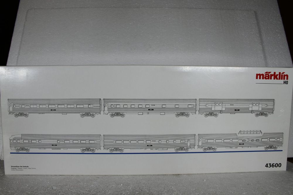 Märklin 43600 USA Streamliner Zug Amtrak Innenbeleuchtung (Neu und ...