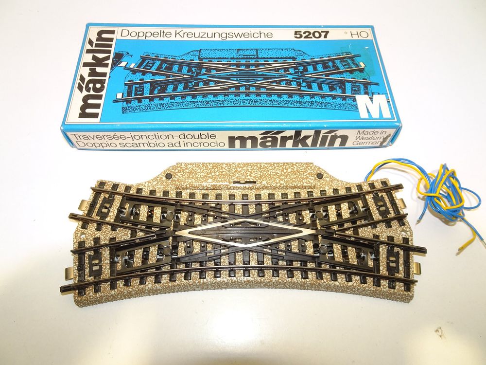 Märklin M-Gleis Schiene Doppelte Kreuzungsweiche HO 5207 (B1 (Gebraucht ...