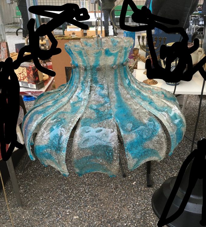 VTG Deckenlampe aus Murano-Glas von Carlo Nason für Mazzega | Kaufen ...