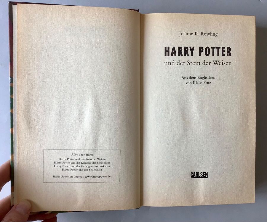 Buch: Harry Potter und der Stein der Weisen (Gebraucht) in Bubendorf ...