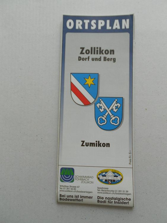 Ortsplan Zollikon (Gebraucht) in Wettingen für CHF 1 – mit Lieferung ...