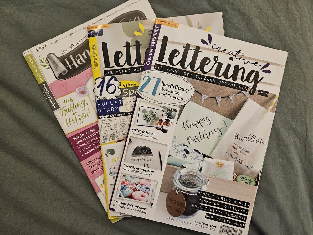 3 Handlettering Zeitschriften DIY (Gebraucht) in Cham für CHF 6 – mit ...