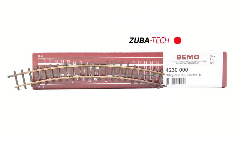 Bemo 20x 4230 000 Gebogenes Gleis R 330mm H0m OVP (Neu (gemäss Beschreibung)) in St. Gallen für ...