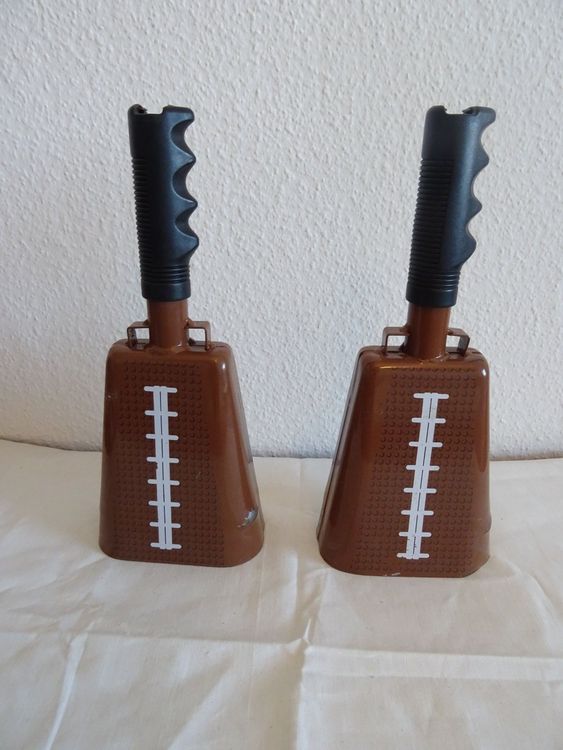 2 x Cowbell mit Griff Kuhglocken Handglocken Fasnachtslärm (Gebraucht ...
