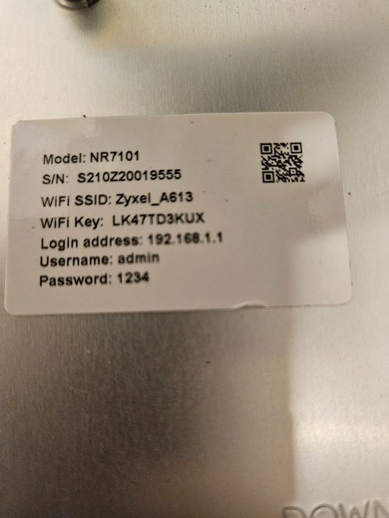 Zyxel 5G NR Outdoor Router 7101/ inklusive PoE Injector (Gebraucht) in ...