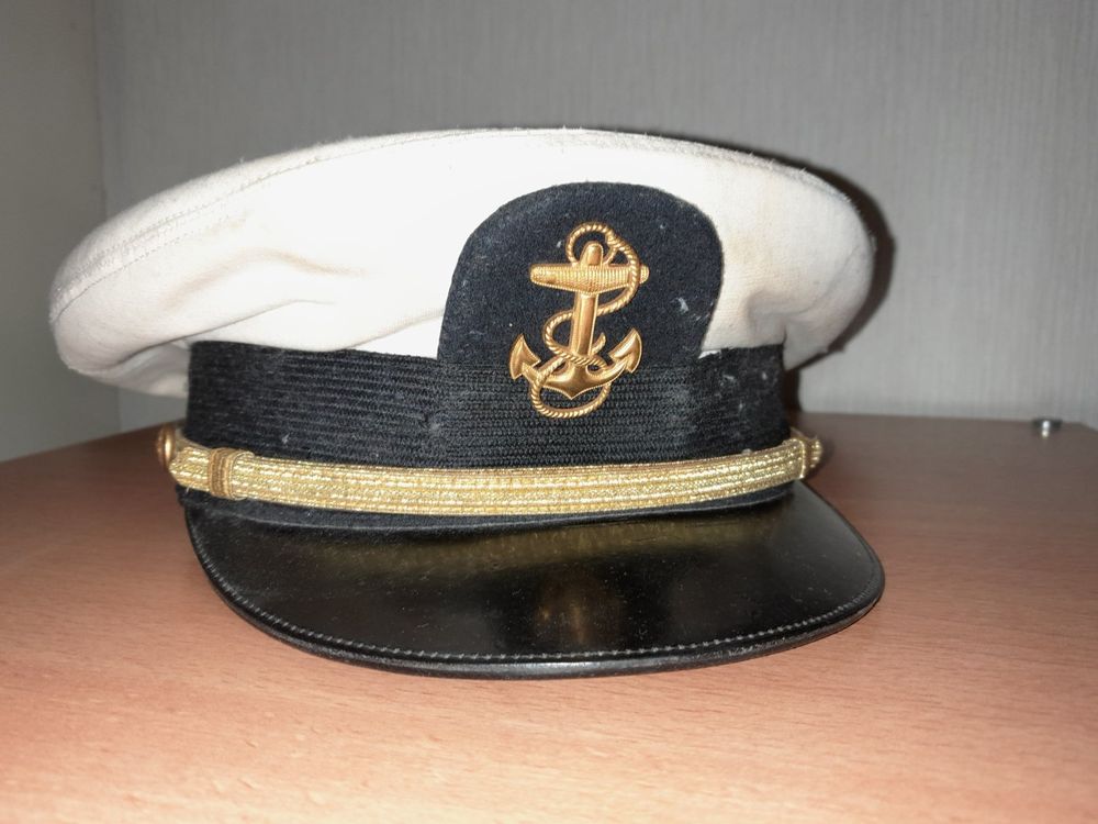 WWII US NAVY cadet visor cap Commodore Featherweight (Gebraucht) in ...