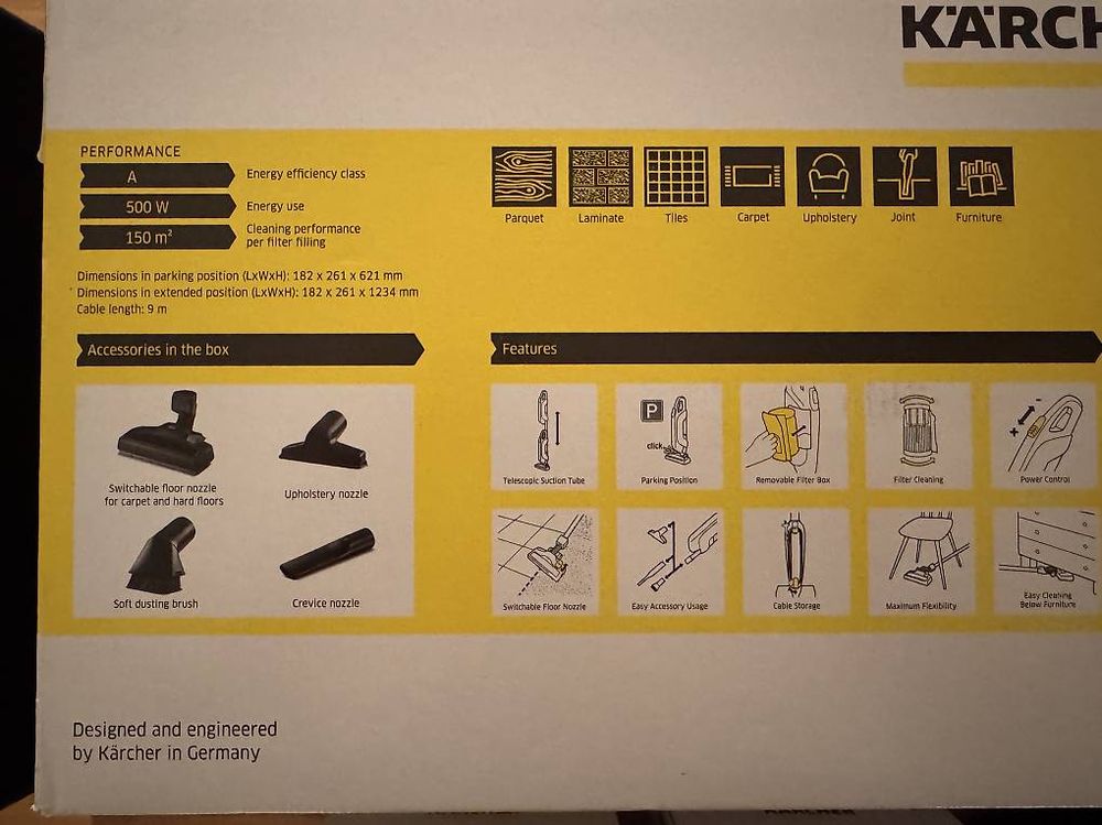 Kärcher Handstaubsauger VC5 Premium mit Zusatzdüse und Fiter (Gebraucht ...