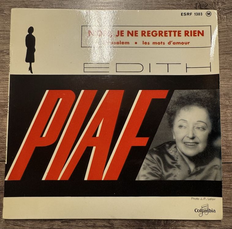Edith Piaf - Non, je ne regrette rien, single France 1961 (D'occasion ...