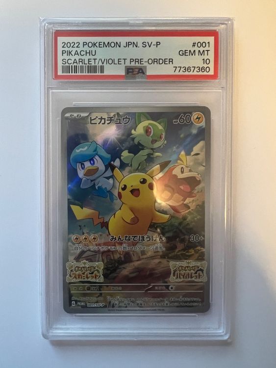 PSA 10 Pikachu Scarlet/Violet Pre-Order | Kaufen auf Ricardo