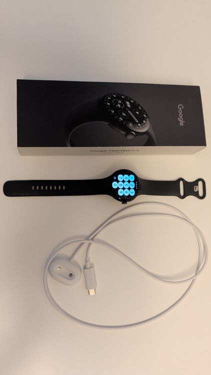 Google Pixel Watch 4 Schwarz 41mm Inkl. Zubehör! Top (Neu (gemäss ...