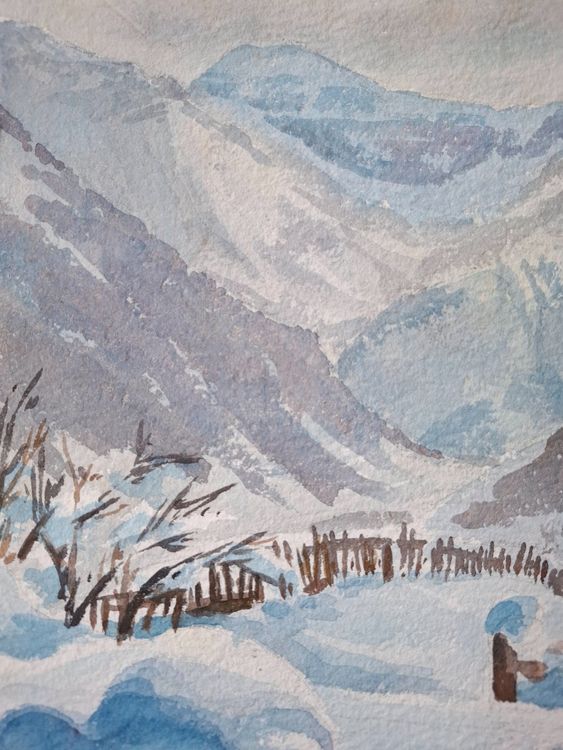 Aquarell Ferdinand Meyer-Streiff Matt Piz Grisch GL 1926 (Gebraucht) in ...