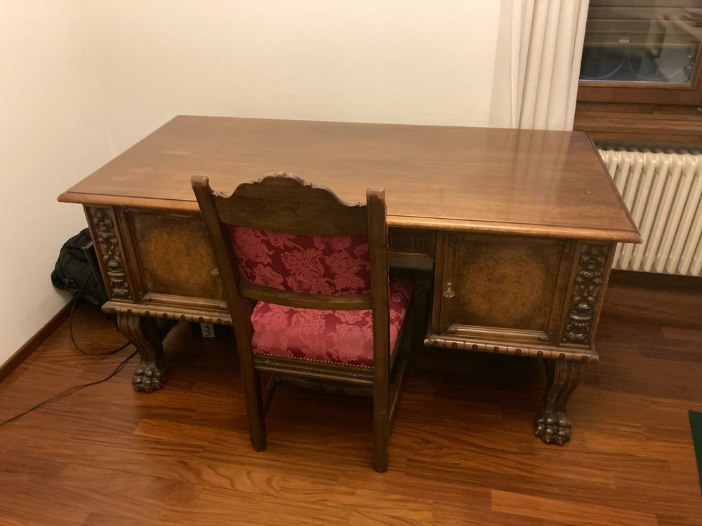 Scrivania stile classico in noce vintage | Kaufen auf Ricardo