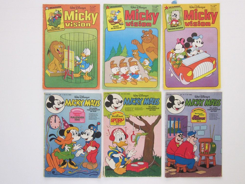 Micky Maus Comics Hefte Jahre 1980 und 1986 | Kaufen auf Ricardo
