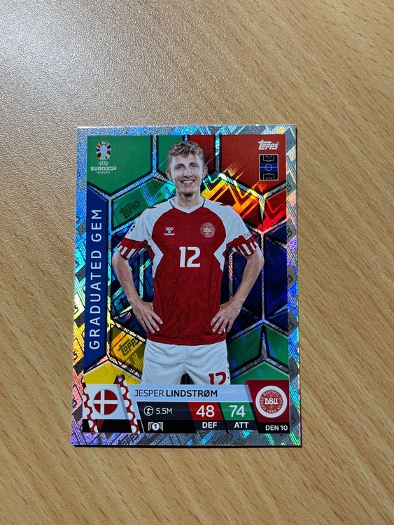 Topps Match Attax Euro 2024 Jesper Lindström (Neu (gemäss Beschreibung ...