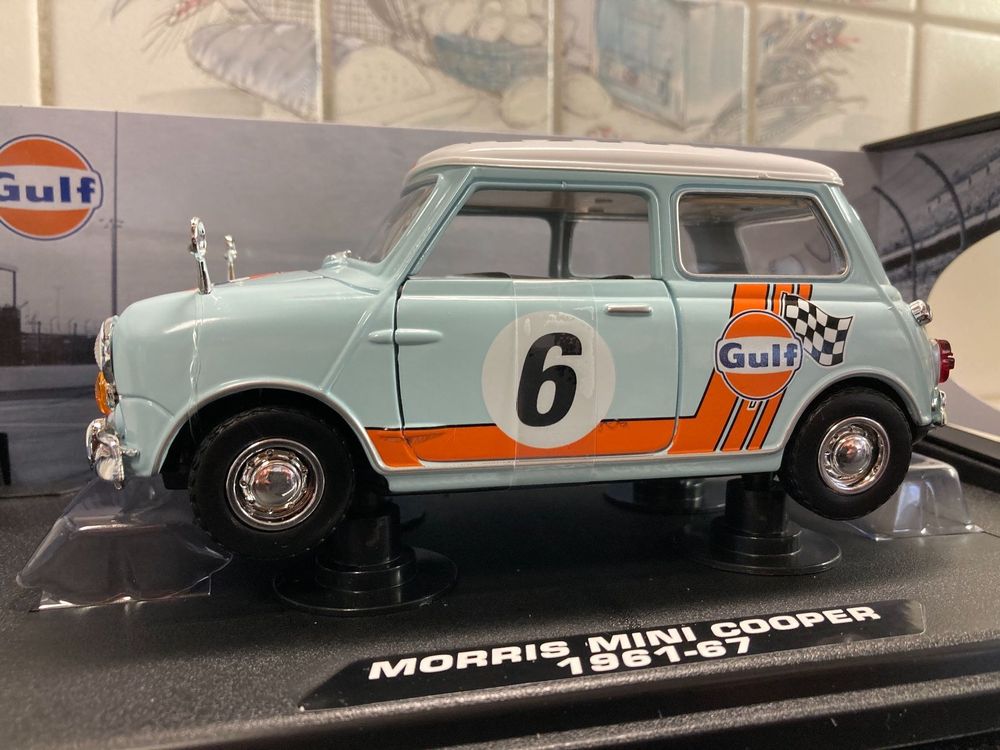 Mini Cooper „Gulf“ 1/18 NEU/OVP (Neu und originalverpackt) in Messen ...