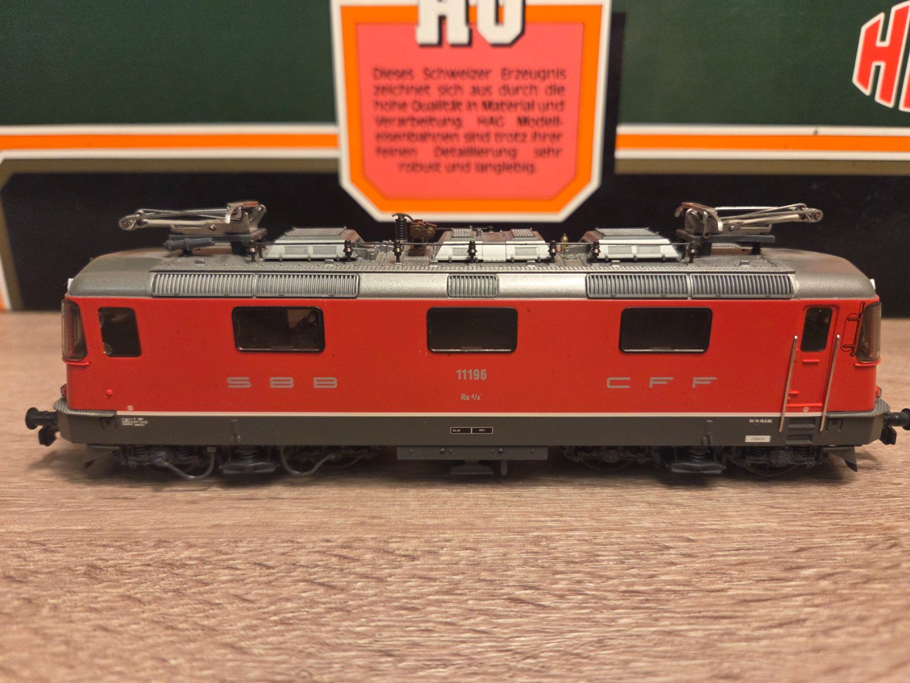 Hag 166 E-Lok 11196 Re 4/4 II SBB H0 (D'occasion) à St-Aubin-Sauges ...