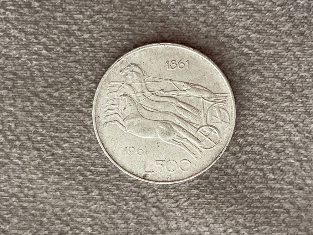 500 Lire 1961 Silbermünze (Gebraucht) in Elsau für CHF 10 – mit Lieferung auf Ricardo kaufen