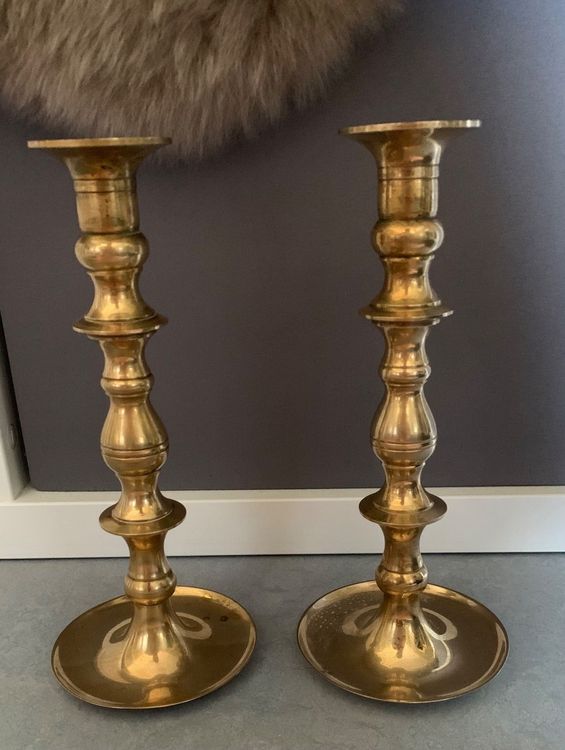2 Vintage Messing Kerzenhalter | Kaufen auf Ricardo