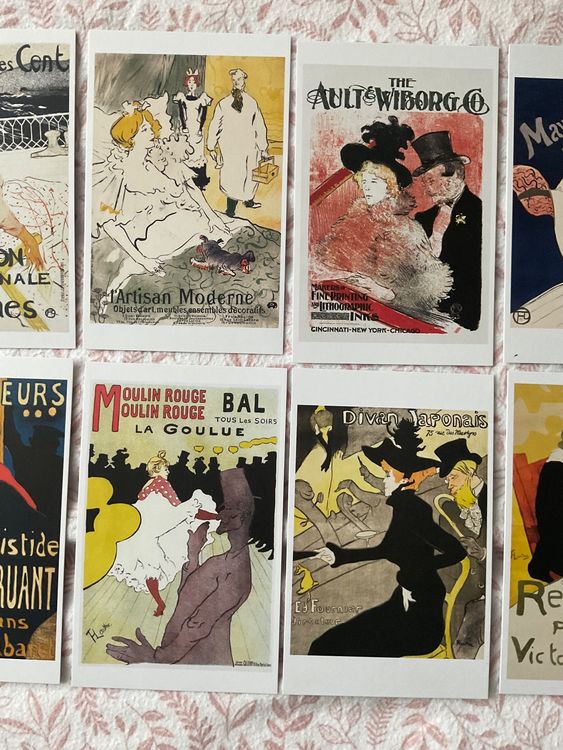 10 AK, Kunstkarten, Plakate von Henri de Toulouse-Lautrec (Gebraucht ...