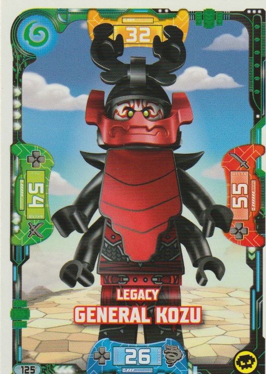 LEGO NINJAGO TRADING CARD SERIE 5 # 125 LEGACY GENERAL KOZU (Neu ...