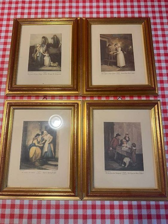 Vendo set di 4 quadri antichi (Gebraucht) in Cadenazzo für CHF 50 – nur ...