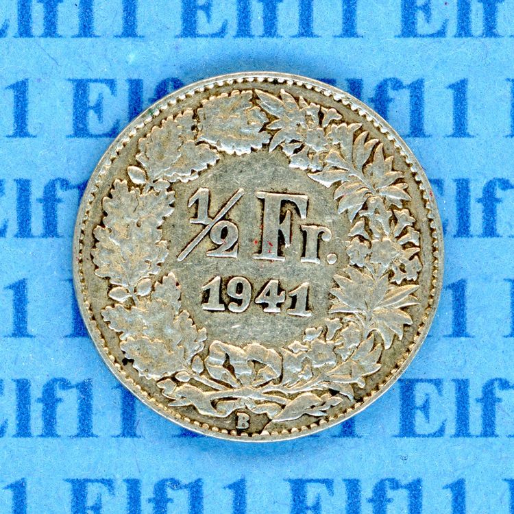 CHF___0.50 1941 -vz 50 Rappen (Gebraucht) in Widnau für CHF 11 – mit Lieferung auf Ricardo kaufen
