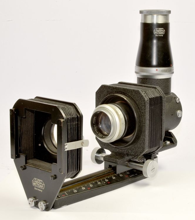 Leitz Visoflex I+LVFOO+Bellows1+Hektor Kopf 4.5/13,5cm+PEGOO (D ...