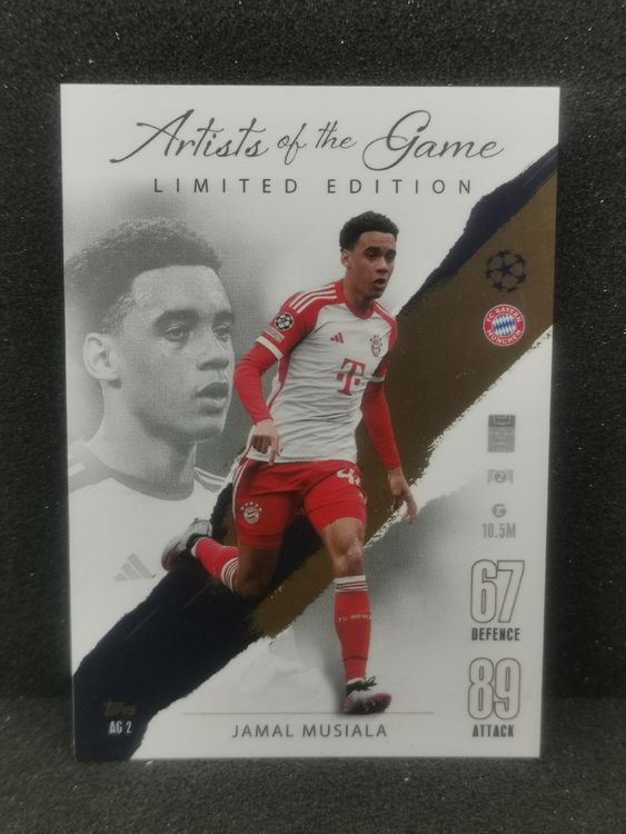 Match attax 2023 /24 Jamal Musiala Artist of the game (Gebraucht) in ...