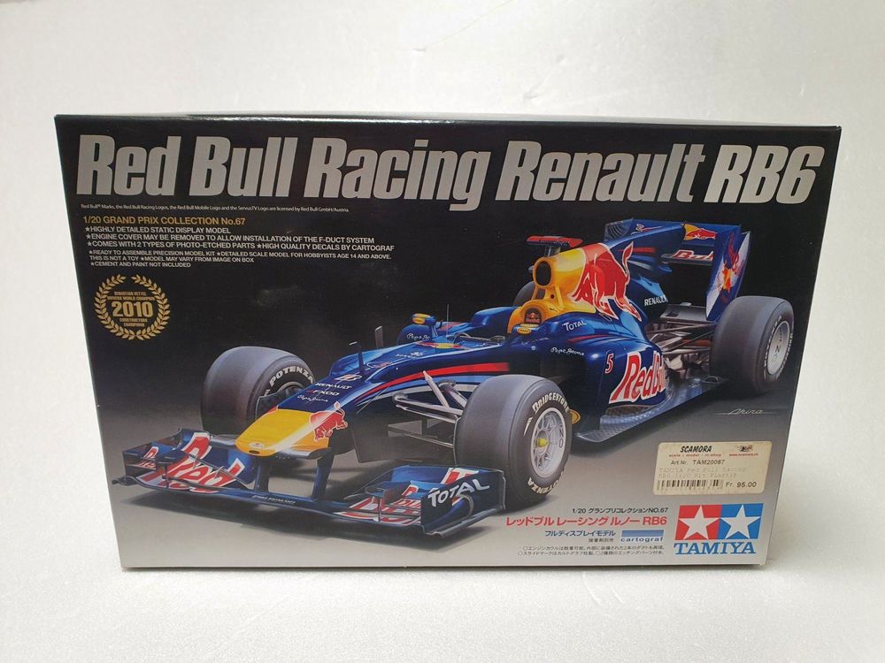 Tamiya Red Bull Racing Renault RB6 1:20 (Neu und originalverpackt) in ...