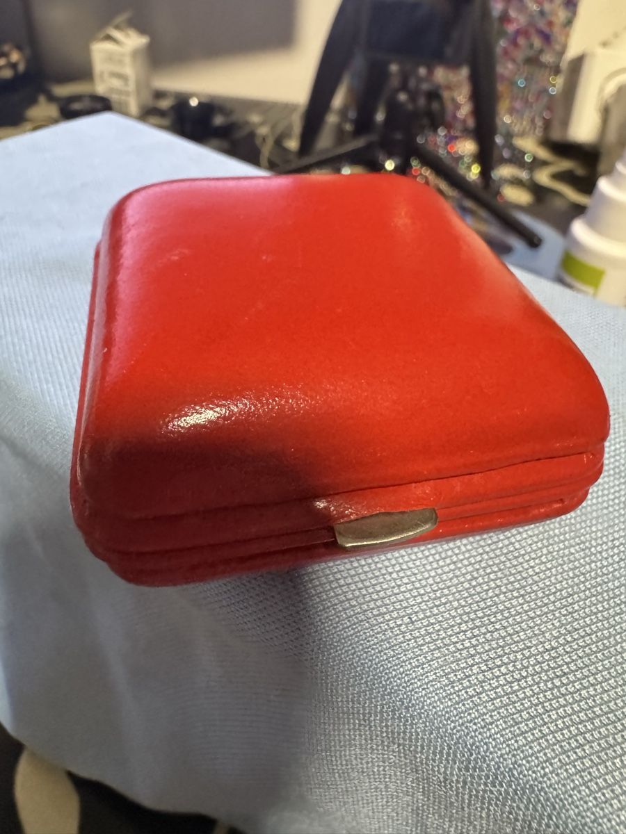 Vintage SWIZA Swiss Made Travel Alarm Clock, Red Leather (Defekt) in ...