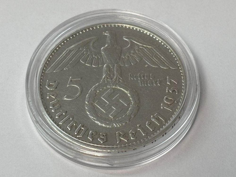 5 Mark 1937 G Hindenburg deutsches Reich Silber (Gebraucht) in ...