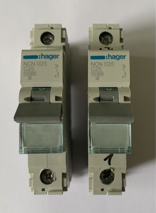 Hager NCN 025 C25 Leitungsschalter (Gebraucht) in Zürich für CHF 18 – mit Lieferung auf Ricardo ...