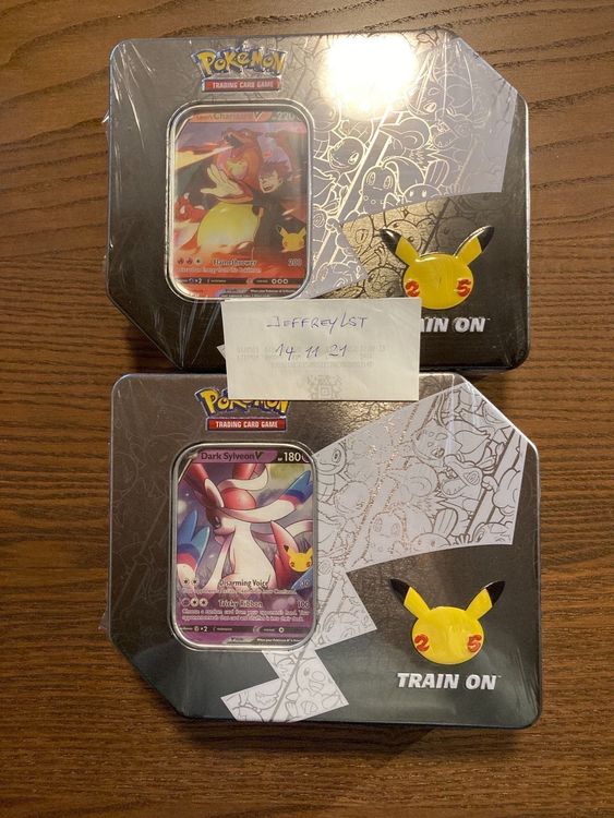 2x Pokémon Celebrations Big Tin Sealed (Neu und originalverpackt) in ...