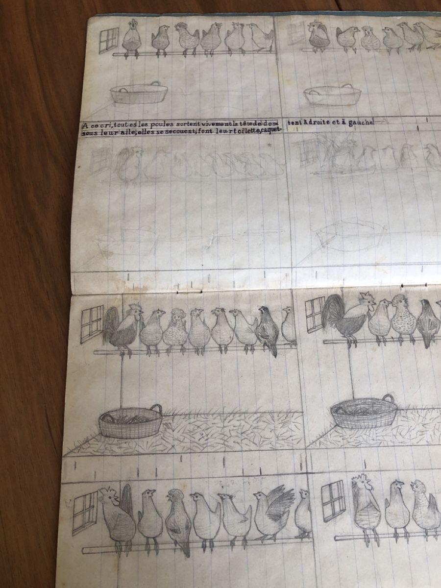 Dessin d’enfance de Paul André Robert rare (D'occasion) à Court pour ...