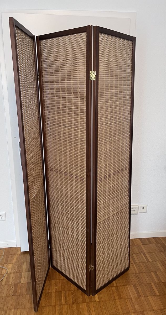 Paravent, Raumtrenner, Sichtschutz Holz und Rattan ab 1.- (Neu (gemäss ...