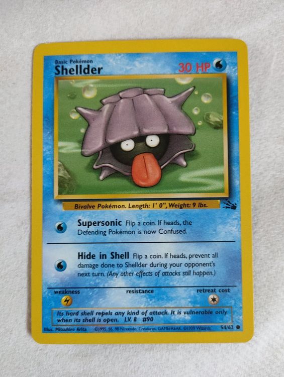 Shellder Pokemon card carte English Anglais EN Fossile | Kaufen auf Ricardo