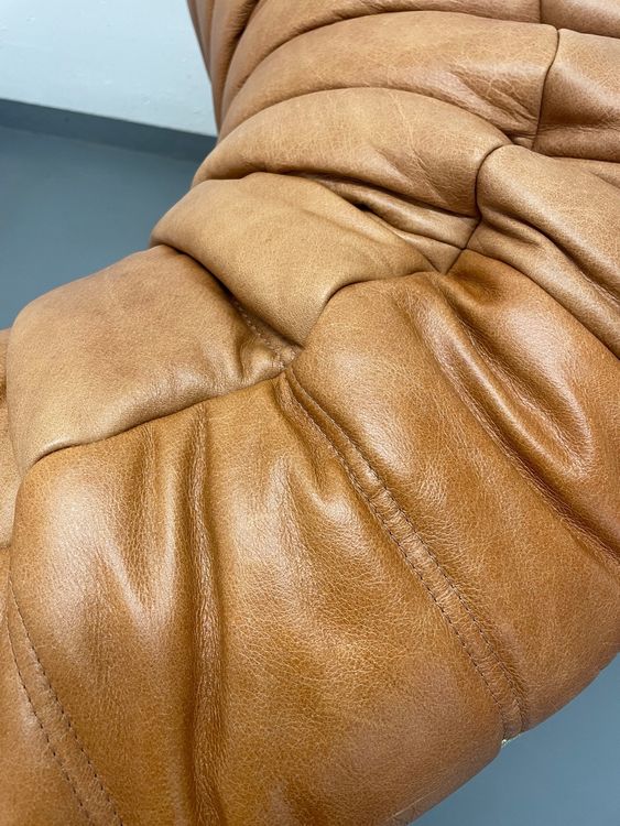 TOGO Sessel Ligne Roset, neu bezogen in Leder (Neu (gemäss Beschreibung ...
