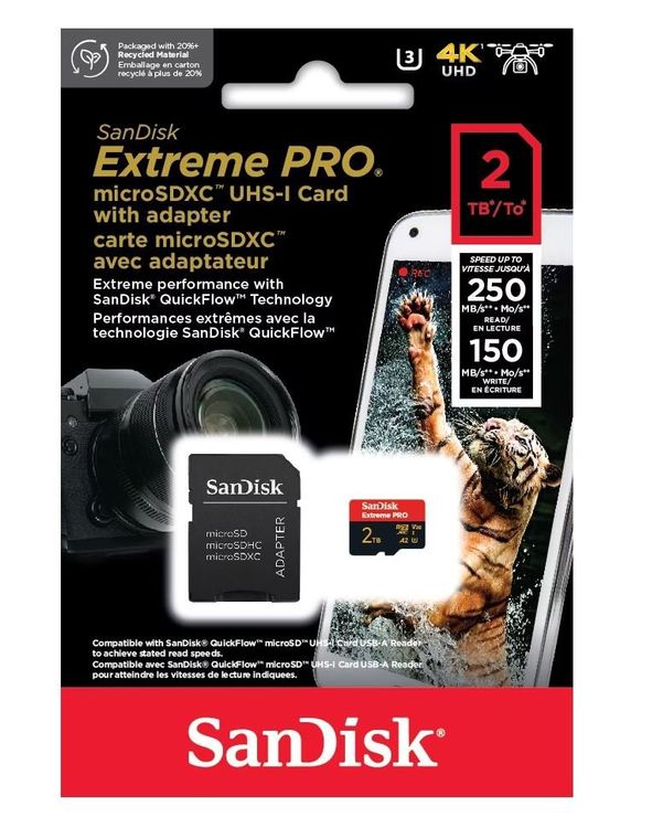 Micro SD Speicherkarte SanDisk Extreme Pro 2TB (Neu und originalverpackt) in Birr für CHF 220 ...