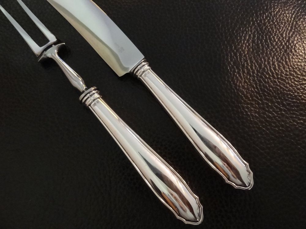 GRANDE COUVERTS A GIGOT JEZLER LA REINE ARG. 800 COMME NEUF (Neu ...