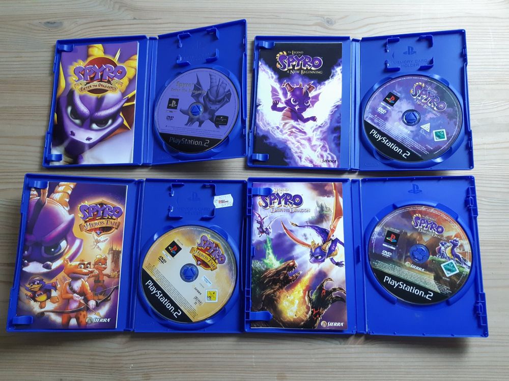Spyro PS2 Set A New Beginning Hero's Tail Dawn of the Dragon (Gebraucht ...