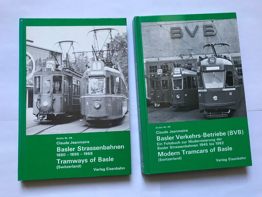 2 bücher „Basler strassenbahnen“ 1880-1968 u. 1945-1982 | Kaufen auf Ricardo