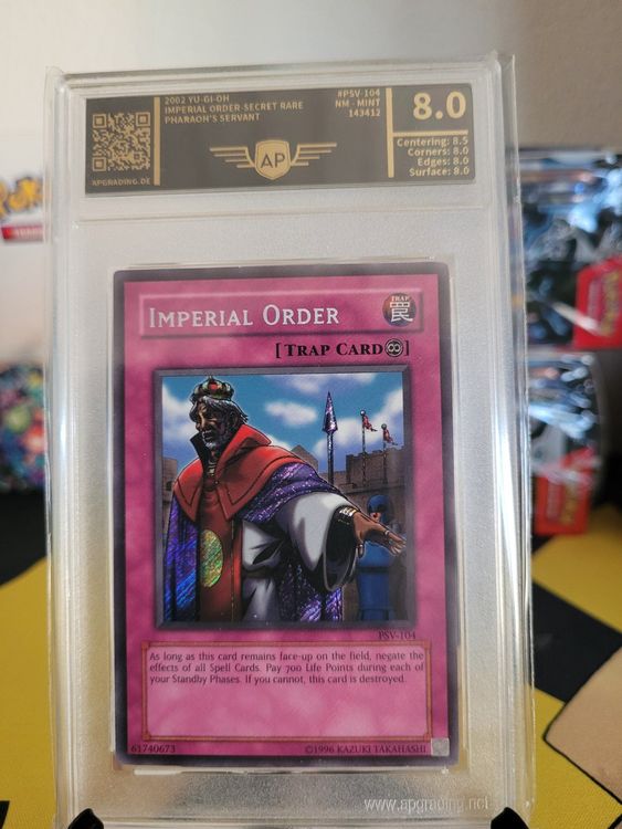 Yugioh Imperial Order Pharaos Servant PSA/CGC 8 Gradet Card | Kaufen ...