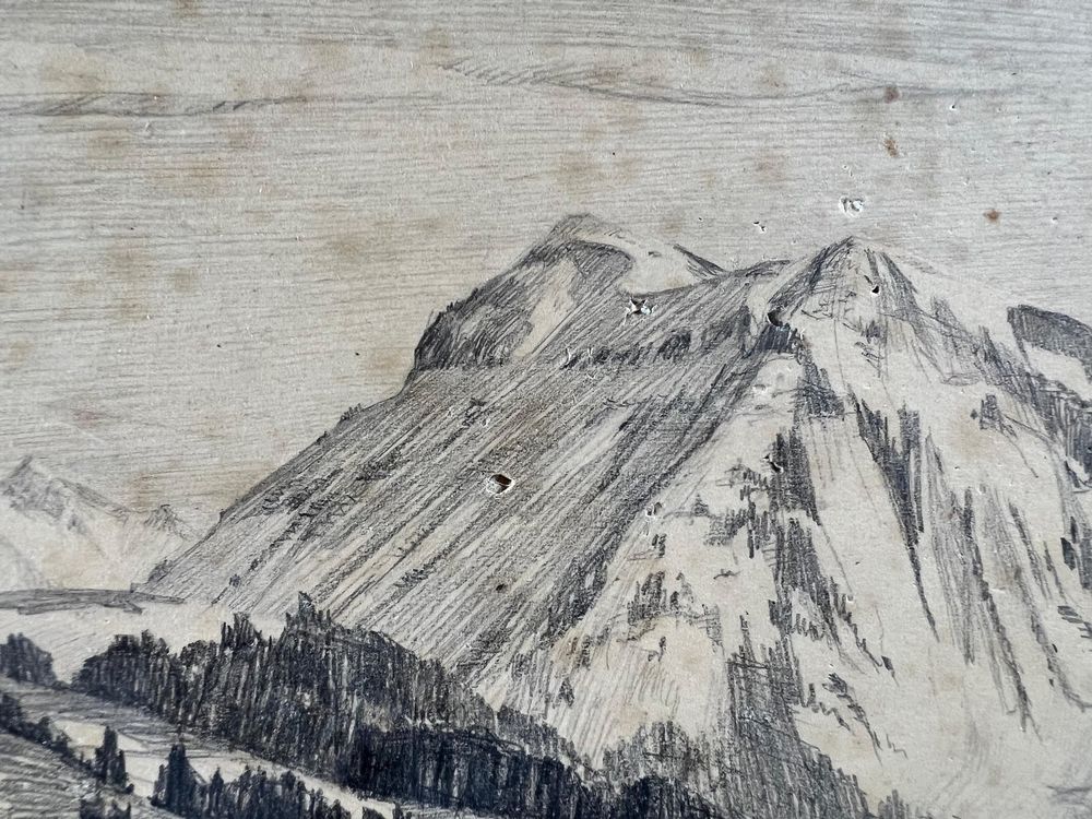 Sehr Alte Berglandschaft Zeichnung Signiert (Gebraucht) in Neuhausen am Rheinfall für CHF 10 ...