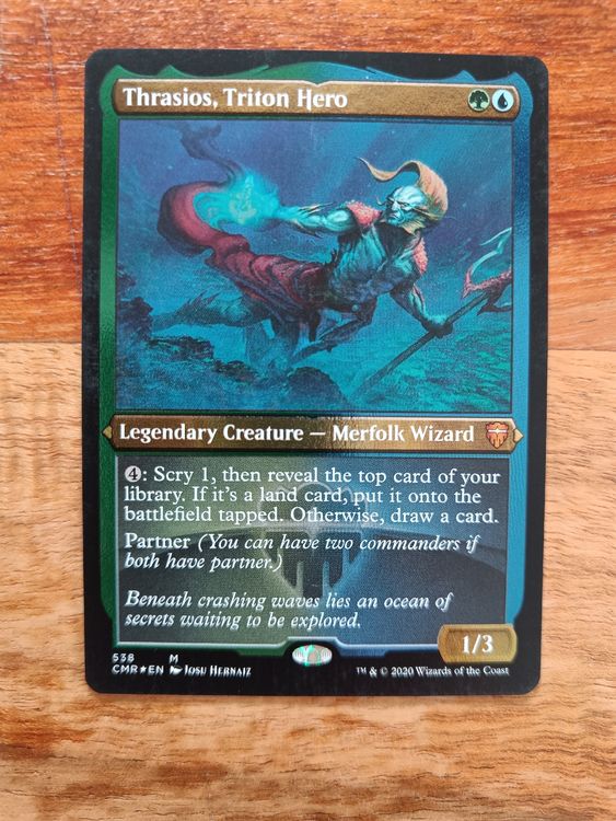 Thrasios, Triton Hero Etched FOIL 537 Commander Legends | Kaufen auf ...