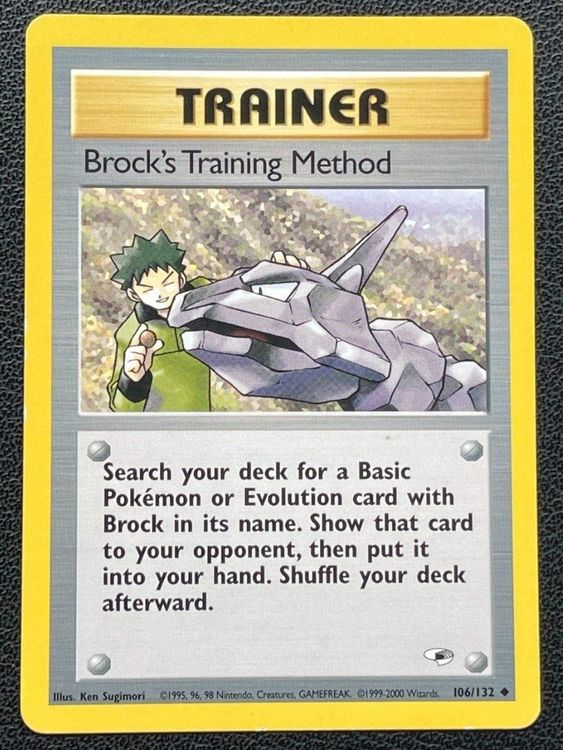 Brock´s Trainings Method Pokémon Gym Heroes 106/132 | Kaufen auf Ricardo