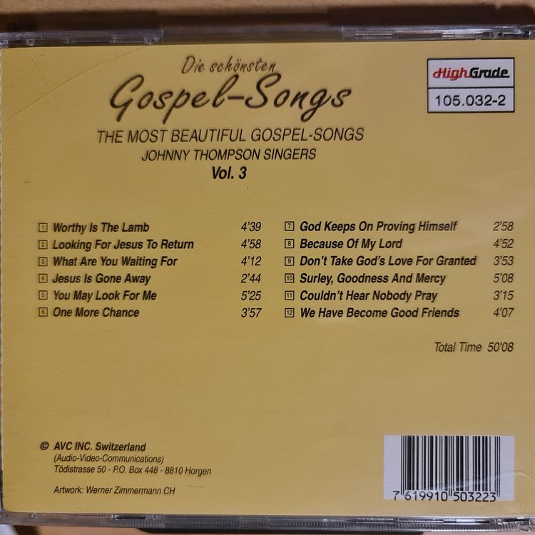 Die schönsten Gospel Songs Vol.3 (Gebraucht) in Dintikon für CHF 1 – mit Lieferung auf Ricardo ...