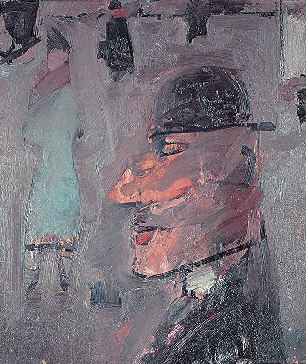 Walter Emil Müller. Männerporträt, 1949. Öl auf Papier (Gebraucht) in Zumikon für CHF 130 – mit ...