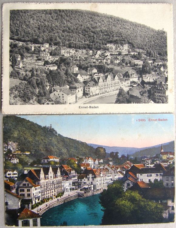 original 2 AK ENNET-BADEN AG bw + color | Kaufen auf Ricardo